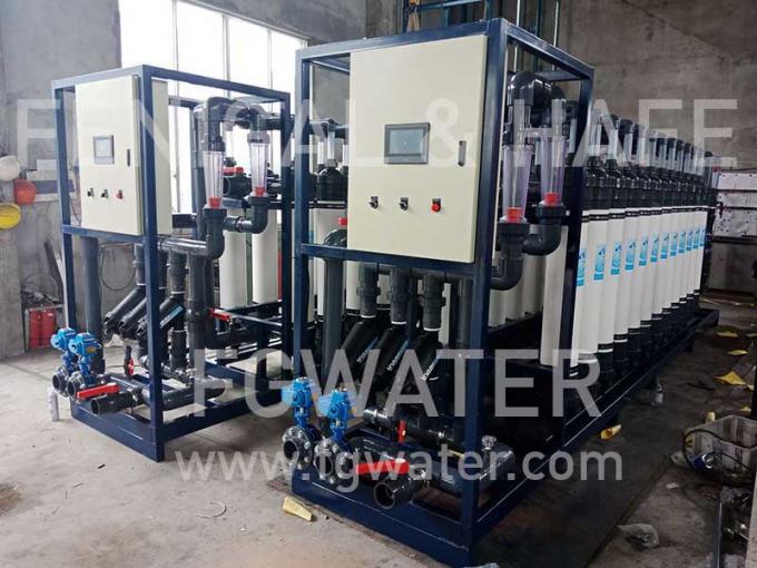 40TPH Ultrafiltration Water Treatment System , UF RO Plant Skid Mount